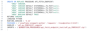 Developing using Stored Procedures with Python in Snowflake
