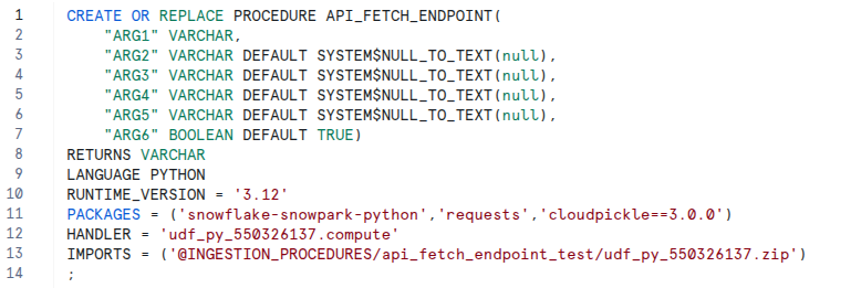 Developing using Stored Procedures with Python in Snowflake