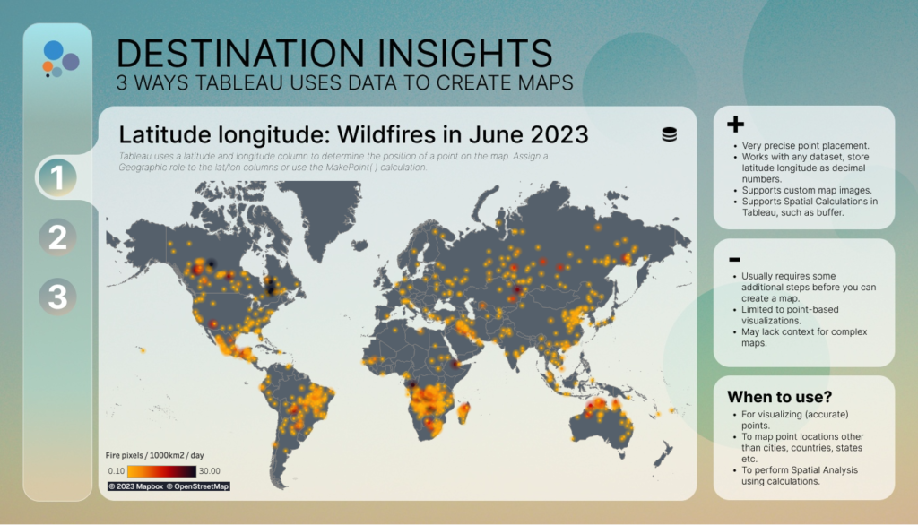 Destination Insights: hoe Tableau data tot kaarten omtovert
